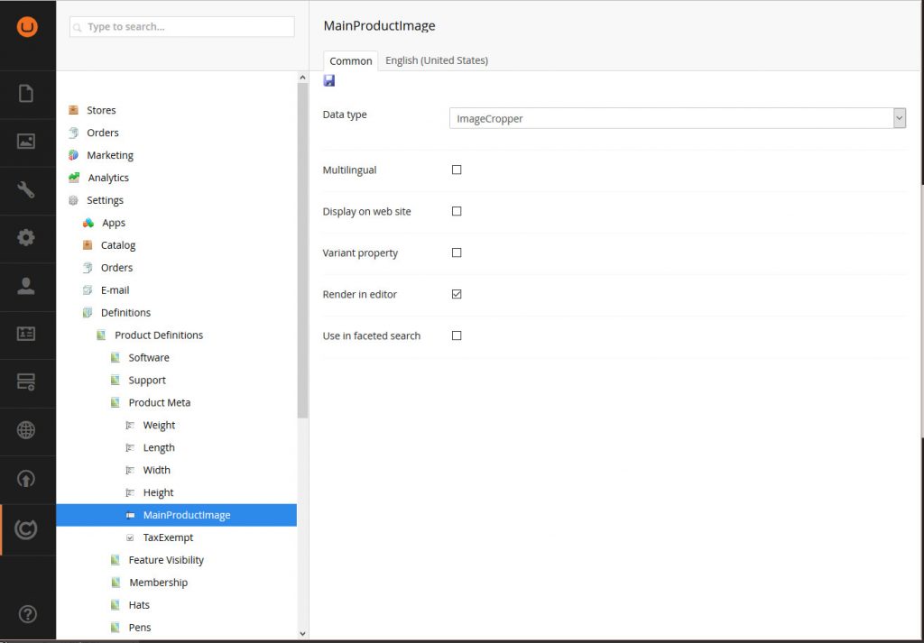 Umbraco 7 and uCommerce 7 - Using the image cropper tool - Edge Webware, Inc.